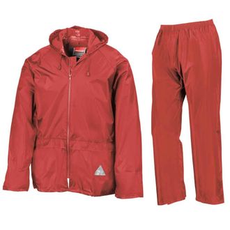 Result RT95 Jacke und Hose Set Regenanzug wasserdicht XL,Red