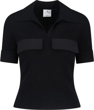 Courr&egrave;ges Poloshirt - Schwarz