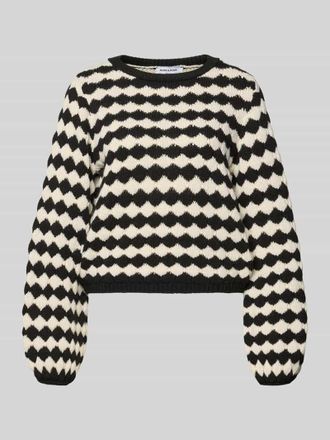 More & More Strickpullover mit gerippten Abschl&uuml;ssen