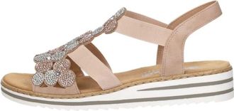 Rieker Femme, Chaussures, Rose, Taille: 37 EU Sandalen Plat