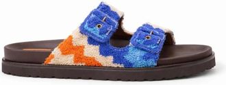 Missoni Femme, Chaussures, Multicolore, Taille: 40 EU Terry Slides