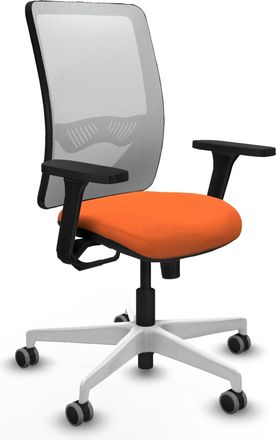 Piqueras y Crespo Arbeitsstuhl Zulema mit 3D-Armen, h&ouml;henverstellbare Lendenwirbelst&uuml;tze, ausgestattet mit 3 Positionen und Schneidschaum, mit Rollen von 65 mm, Parkett