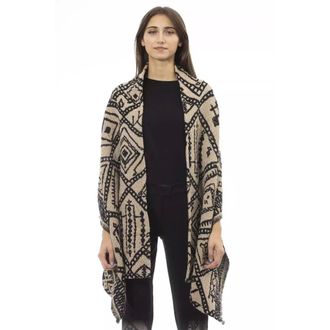 Alpha Studio Femme, Vestes, Multicolore, Taille: ONE Size Stola Scandinave en Jacquard Double Face