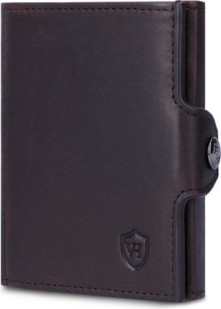 Von Heesen Slim Wallet mit RFID Schutz - Geldb&ouml;rse Herren klein - Mini Geldbeutel Damen Portmonee - Kartenetui Echtleder Karten Portemonnaie - Leder Kreditkarten