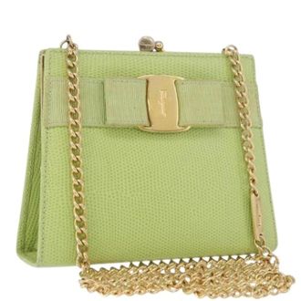 Ferragamo Sac bandouli&egrave;re Pre-owned - Femme - Pre-owned - Vert - Taille: ONE Size