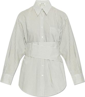 R&oacute;he Femme, Blouses et Chemises, Blanc, Taille: 42 FR Chemise &agrave; motif ray&eacute;