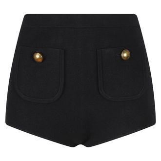 Elisabetta Franchi Short Short - Femme - Shorts - Noir - Taille: 38 FR