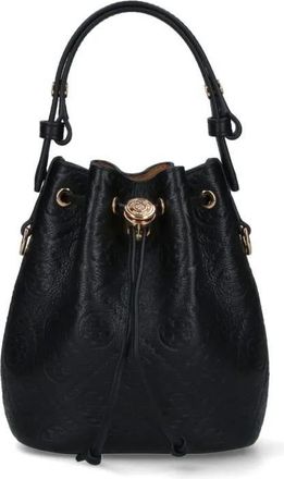 Tory Burch Tory Burch Beuteltaschen - T Monogram Bucket Bag In Black Calf Leather - Gr. unisize - in Schwarz - f&uuml;r Damen