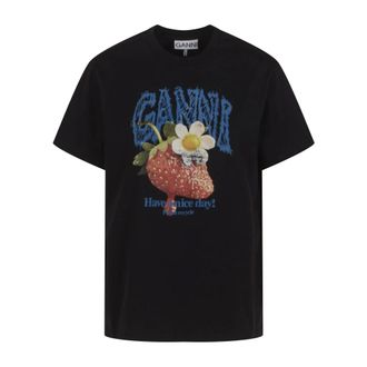 Ganni Damen, Oberteile, Schwarzk, LGr&ouml;&szlig;e