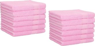 Betz 12 St&uuml;ck G&auml;stehandt&uuml;cher G&auml;stehandtuch Palermo 100% Baumwolle Gr&ouml;&szlig;e 30x50 cm Handtuch G&auml;stet&uuml;cher Set Farbe ros&eacute;