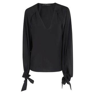 Federica Tosi Femme, Blouses et Chemises, Noir, Taille: 38 FR Blouses