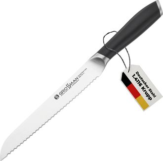 Greta Magnusson-Grossman 580CM | Brotmesser 33,6 cm | Ultrascharfer K&uuml;chenmesser | Deutschem Edelstahl Klinge 19,0 cm | mit Ergonomischen Griff 14,6 cm (175 Gramm)
