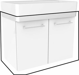 Fackelmann Lima Waschtischunterschrank 59cm Korpusfarbe: Weiß - Fackelmann