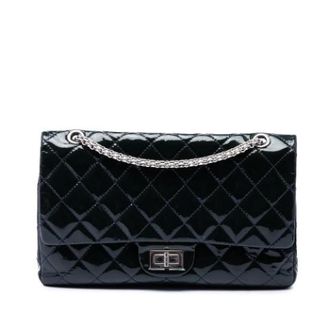 Chanel Sac bandouli&egrave;re Pre-owned Double Flap - Femme - Pre-owned - Bleu - Taille: ONE Size