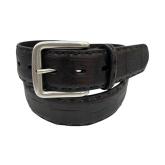 Paolo Vitale Ceinture cousue main - unisex - Accessoires - Brun - Taille: 110 CM