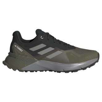 adidas Herren Terrex Soulstride RAIN.RDY Trail Running Shoes Trailrunning-Schuhe, Olive strata/solid Grey/core Black, 38 2/3 EU