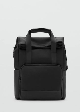 Mango Sac &agrave; dos noir multifonction noir - Homme - Taille unique - MANGO MAN