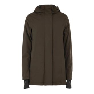 Herno A-Shape 2Lagen Kapuzenjacke - - Jackets - Damen - Braun - S