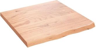 Les Tendances Dessus de table marron clair bois chêne massif traité