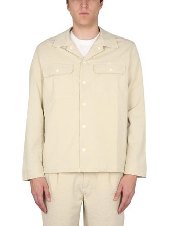 Howlin Cotton Bowling Neck Shirt - Beige