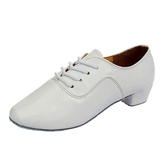 Generic Chaussures habillées en cuir verni pour homme - Chaussures de bal à lacets - Chaussures habillées - Chaussures habillées compensées - Mocassins tendan
