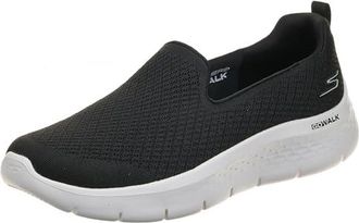 Skechers GO Walk Flex Ocean Sunset, GO Walk Flex OCÉAN Coucher DE Soleil, Black Textile/White Trim