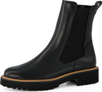 Paul Green Damen, Frauen Chelsea Boots,Warm gefüttert,uebergangsschuhe,uebergangsstiefel,Schlupfstiefel,flach,Stiefel,Schwarz (Calf/Black),38.5 EU / 5.5 UK