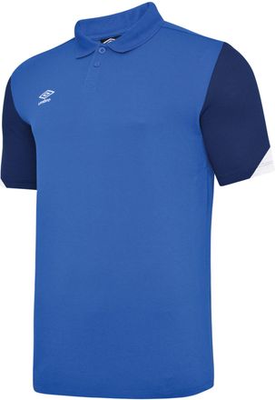 Umbro Total Poloshirt f&uuml;r Herren - Training (K&ouml;nigsblau/Dunkel-Marineblau/Wei&szlig;)