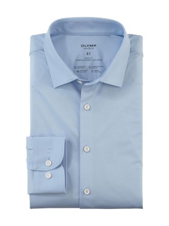 Olymp Herren Oberhemd Langarm Level Five 24/Seven,Single Jersey,Body fit,New York Kent,hellblau 10,43