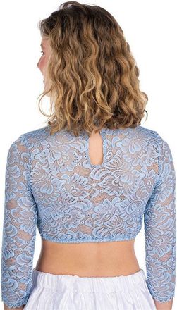 Spieth & Wensky Dirndlbluse Dirndlbluse - AMSTERDAM - hellblau