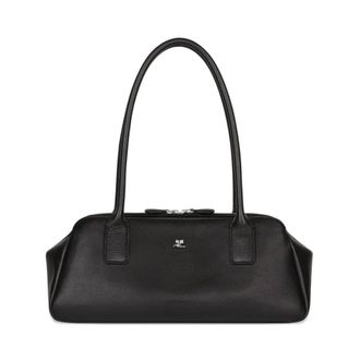 Courr&egrave;ges Logo Schultertasche - - Bags - Damen - Schwarzk - ONE SIZE