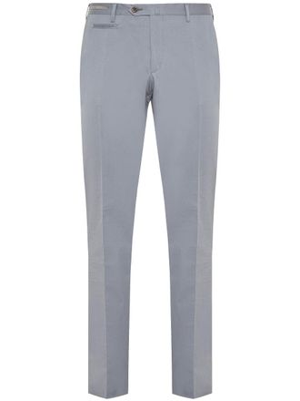Corneliani pantalon fusel&eacute; &agrave; plis marqu&eacute;s - Bleu