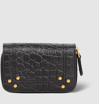 Jerome Dreyfuss Porte-monnaie Henri Cuir Noir