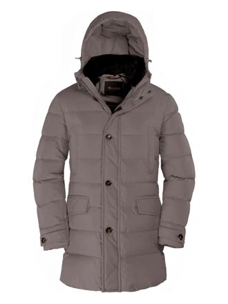 Moorer parka matelassée à capuche - Marron