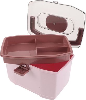 Angoily Tragbare Medikamenten Aufbewahrungsbox mit Griff Verstellbare F&auml;cher Sicherer Verschluss Multifunktionale Familienmedizinkiste f&uuml;r Reise Haushalt und 