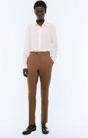 Fursac Pantalon de costume en laine vierge - Taille 36 - Homme