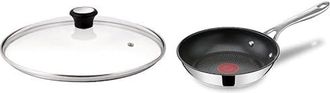 T-fal Jamie Oliver by Cooks Direct On Bratpfanne 20 cm & 20 cm Compatible Glass Lid