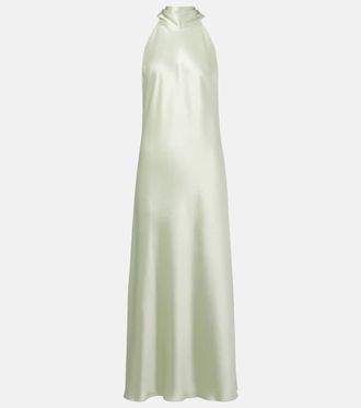 Galvan Robe longue Sienna en satin