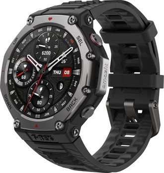 Amazfit T-Rex 3 Outdoor Smartwatch 48mm AMOLED Display, Offline Karten & Navigation, 6 Satellitensysteme Dual Band GPS, 27 Tage Akkulaufzeit, NFC Zahlung, 170
