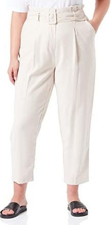 New Look Iris Utility Paperbag Pantalon, Beige (Stone 16), 44 (Taille Fabricant Femme