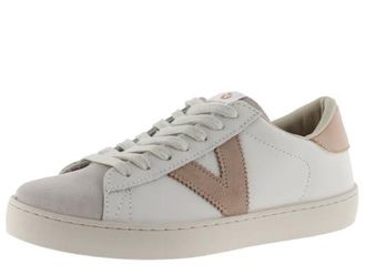 Victoria Basket Basse Unisexe Berlin Cuir & Pi&egrave;ces en Contraste & Bout en Cro&ucirc;te De Cuir 1126142 pour Adulte CUARZO 41