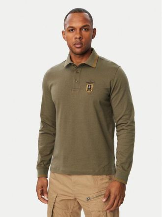 Aeronautica Aeronautica Militare Poloshirt 262PO1940UJ00663 Khakifarben Regular Fit