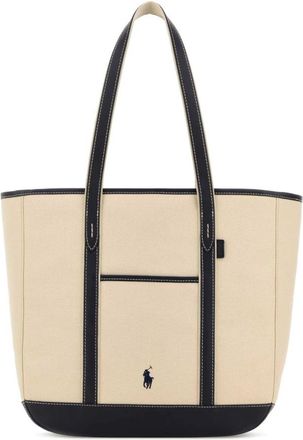 Polo Ralph Lauren Femme, Sacs, Beige, Taille: ONE Size Sac Bandouli&egrave;re en Toile