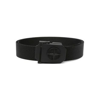 Stone Island Homme, Accessoires, Noir, Taille: 90 CM Ceintures Stone Island
