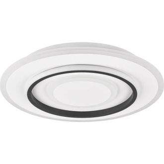 Reality Reality Leuchten - Flache led Deckenleuchte jora Wei&szlig; mit Fernbedienung dimmbar, &oslash; 41cm