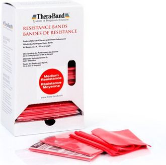 Theraband TheraBand Original Fitnessband Rot | 30 St. x 1,50m | Widerstandsb&auml;nder | Terrab&auml;nder | Gymnastikband | Stretchband | Heimtraining, Krafttraining, R&uuml;c