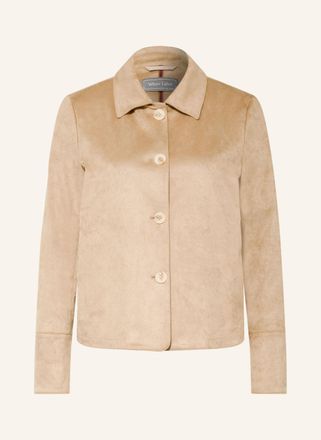 White Label Jacke In Lederoptik beige