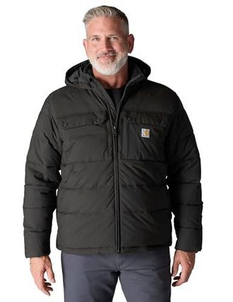 Carhartt Work in Progress Montana Loose Fit Veste pour homme - Veste de travail doubl&eacute;e coupe-vent et imperm&eacute;able avec doublure Sherpa - Veste isolante avec protection contre l