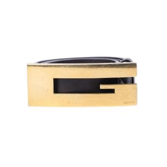 Gucci Pre-owned Vintage G Buckle Belt - - Pre-owned - Damen - Schwarzk - ONE SIZE