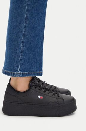 Tommy Jeans Sneakers Platform Logo Sneaker EN0EN02961 Schwarz